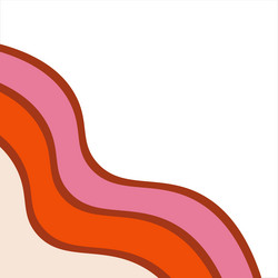 Retro rainbow corner Royalty Free Vector Image