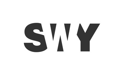 Pys logo design initial letter p y s bold font Vector Image