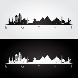 Cairo City Skyline Silhouette Vector Images (over 150)