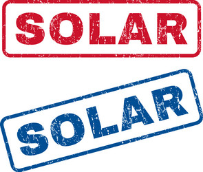 Solar panel rubber stamp Royalty Free Vector Image