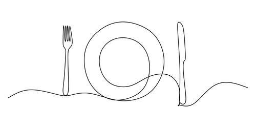 Dinner Plate Line Art Vector Images (over 10,000)