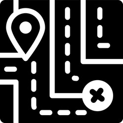 Wrong location Royalty Free Vector Image - VectorStock