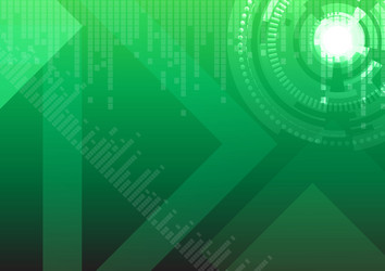 Bright green hi-tech background with gears Vector Image