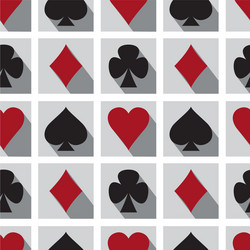 Playing cards seamless pattern Royalty Free Vector Image