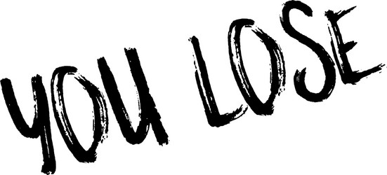 You lose rubber stamp Royalty Free Vector Image