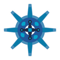 Blue gear design Royalty Free Vector Image - VectorStock