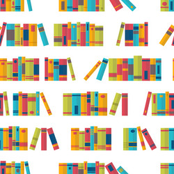 Colorful background with stylized books Royalty Free Vector