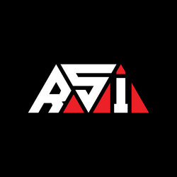 Rsi logo letter design Royalty Free Vector Image