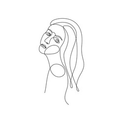 Line Drawing of Womans Head Profile Vector Images (over 3,300)