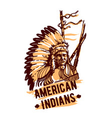 Native American Man Clip Art Vector Images (over 120)