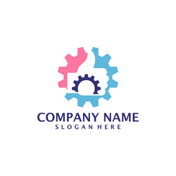 Like gear logo design good Royalty Free Vector Image