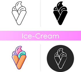 Logo for bubble waffle Royalty Free Vector Image