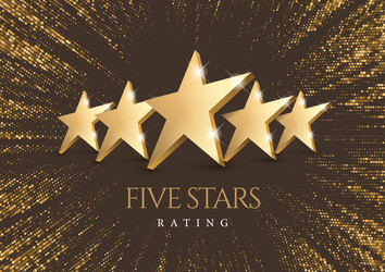 5 Gold Stars Vector Images (over 5,700)