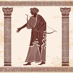 Greek drawing Royalty Free Vector Image - VectorStock