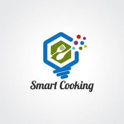 Bulb graphics equalizer logo icon element Vector Image