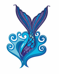 Mermaid tails Royalty Free Vector Image - VectorStock