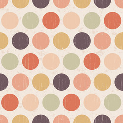 Seamless retro polka dots background Royalty Free Vector