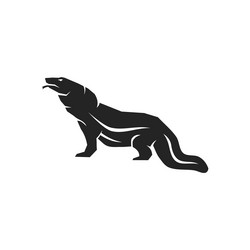 Komodo logo template isolated brand identity icon Vector Image