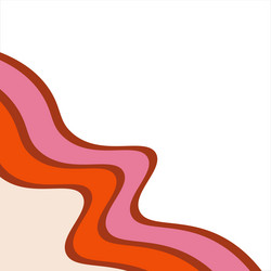 Retro rainbow corner Royalty Free Vector Image