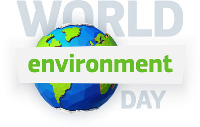 Creative poster or banner of world environment day