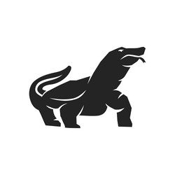 Komodo logo template isolated brand identity icon Vector Image