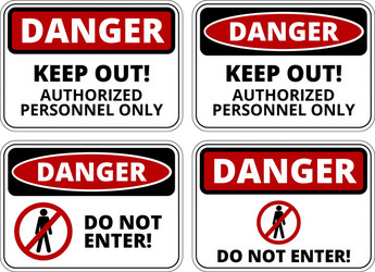 Danger sign use static grounding devices Vector Image