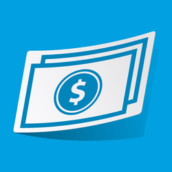 Dollar bill sticker Royalty Free Vector Image - VectorStock