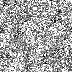Floral seamless pattern Royalty Free Vector Image