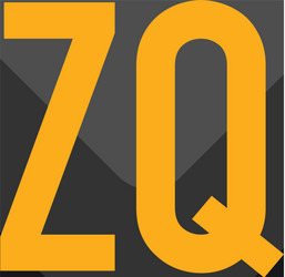 Initial letter zq luxury creative design logo Vector Image