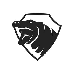 Komodo logo template isolated brand identity icon Vector Image