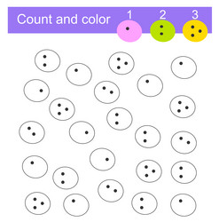Math activity for kids compare the numbers Vector Image