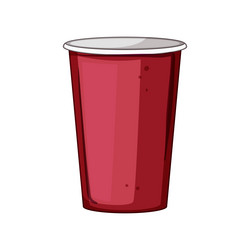 Hot paper cup cartoon Royalty Free Vector Image