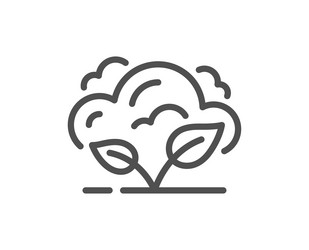 Co2 gas line icon carbon dioxide offset sign Vector Image