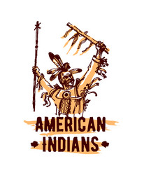 Native American Man Clip Art Vector Images (over 120)