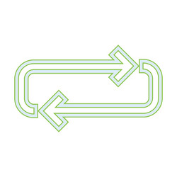 Beautiful loop line icon Royalty Free Vector Image