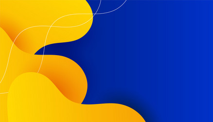 Abstract blue and yellow background with squares Vector Image