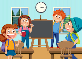 Students Clipart In The Classroom