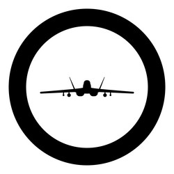 Jet fighter fight airplane modern combat aviation Vector Image