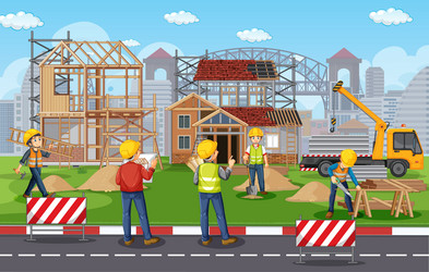 Construction engineer cartoon Royalty Free Vector Image