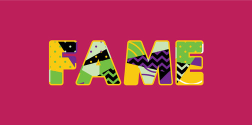 Fame concept word art Royalty Free Vector Image