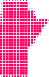 Map of manitoba Royalty Free Vector Image - VectorStock