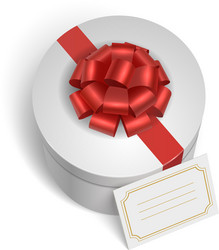 Red ribbon bow Royalty Free Vector Image - VectorStock