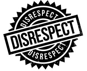 Disrespect rubber stamp Royalty Free Vector Image