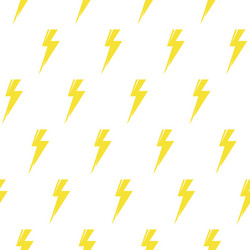 Lightning yellow seamless pattern background Vector Image