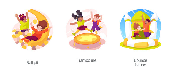 Indoor playground isolated cartoon Royalty Free Vector Image