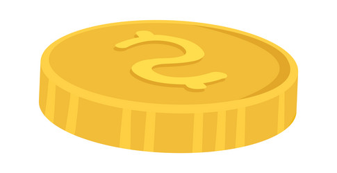 Gold coin cent Royalty Free Vector Image - VectorStock