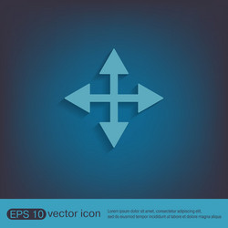 Move arrows Royalty Free Vector Image - VectorStock