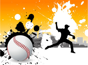 Graffiti baseball Royalty Free Vector Image - VectorStock