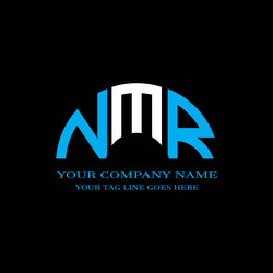 Nmr letter logo creative design with graphic Vector Image