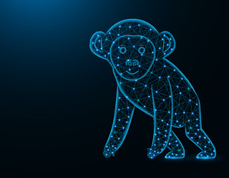 Low Poly Monkey Vector Images (over 150)